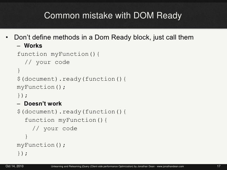 Unlearning and Relearning jQuery - Client-side Performance Optimizati…