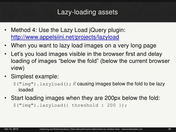 Unlearning and Relearning jQuery - Client-side Performance Optimizati…