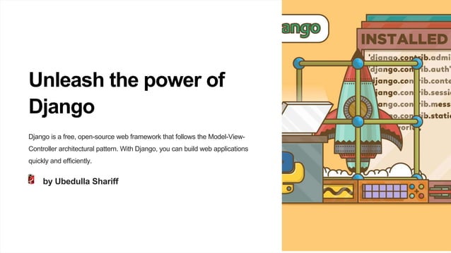 Unleash-the-power-of-Django.pptx | Computing | Technology & Computing