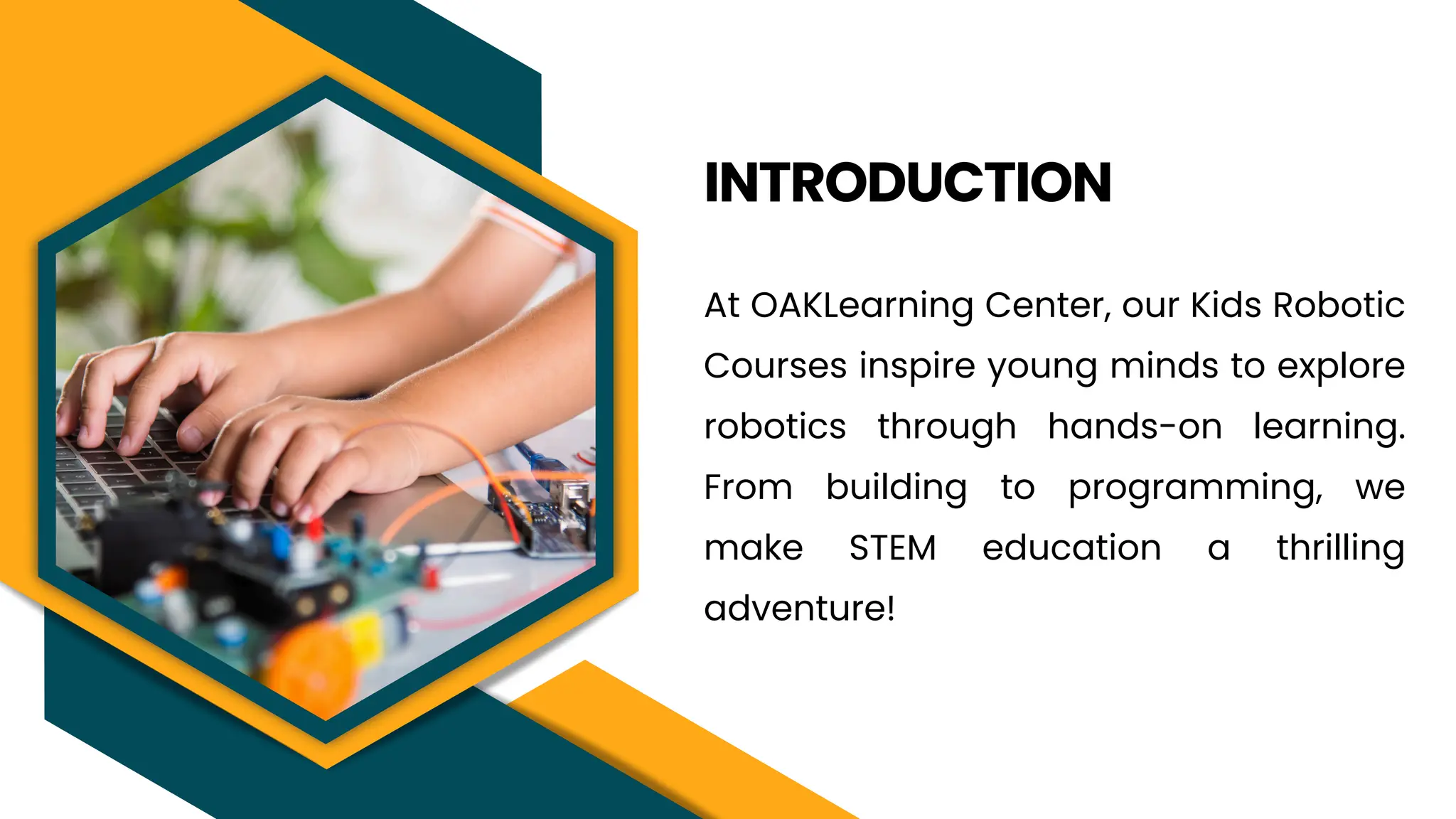 Unleash Creativity with OAKLearning Center's Kids Robotic Courses ...