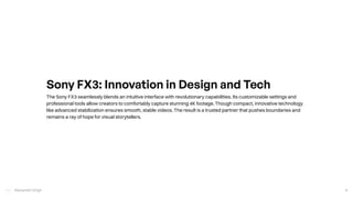Sony FX3: Unleashing Cinematic Power in the Compact 4K World | PPT