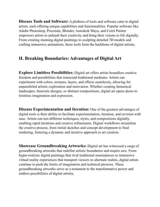 Unleashing Creativity: How Digital Art Revolutionizes Expression | PDF ...