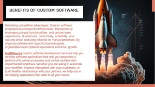 Unleashing Innovation A Journey into Custom Software Development | PPT
