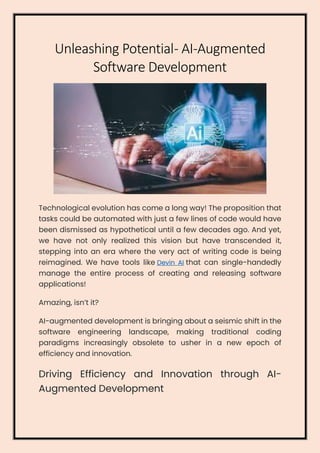 Unleashing Potential - AI Augmented Software Development.pdf