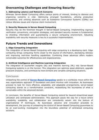 Unleashing Power_ A Deep Dive into the Benefits of Server-Based ...