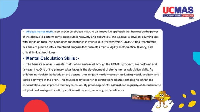 Unleashing the Power of Abacus Mental Math with UCMAS | PPTX | Games ...