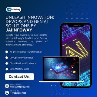 Unleash Innovation DevOps and Gen AI Solutions by Jaiinfoway.pdf