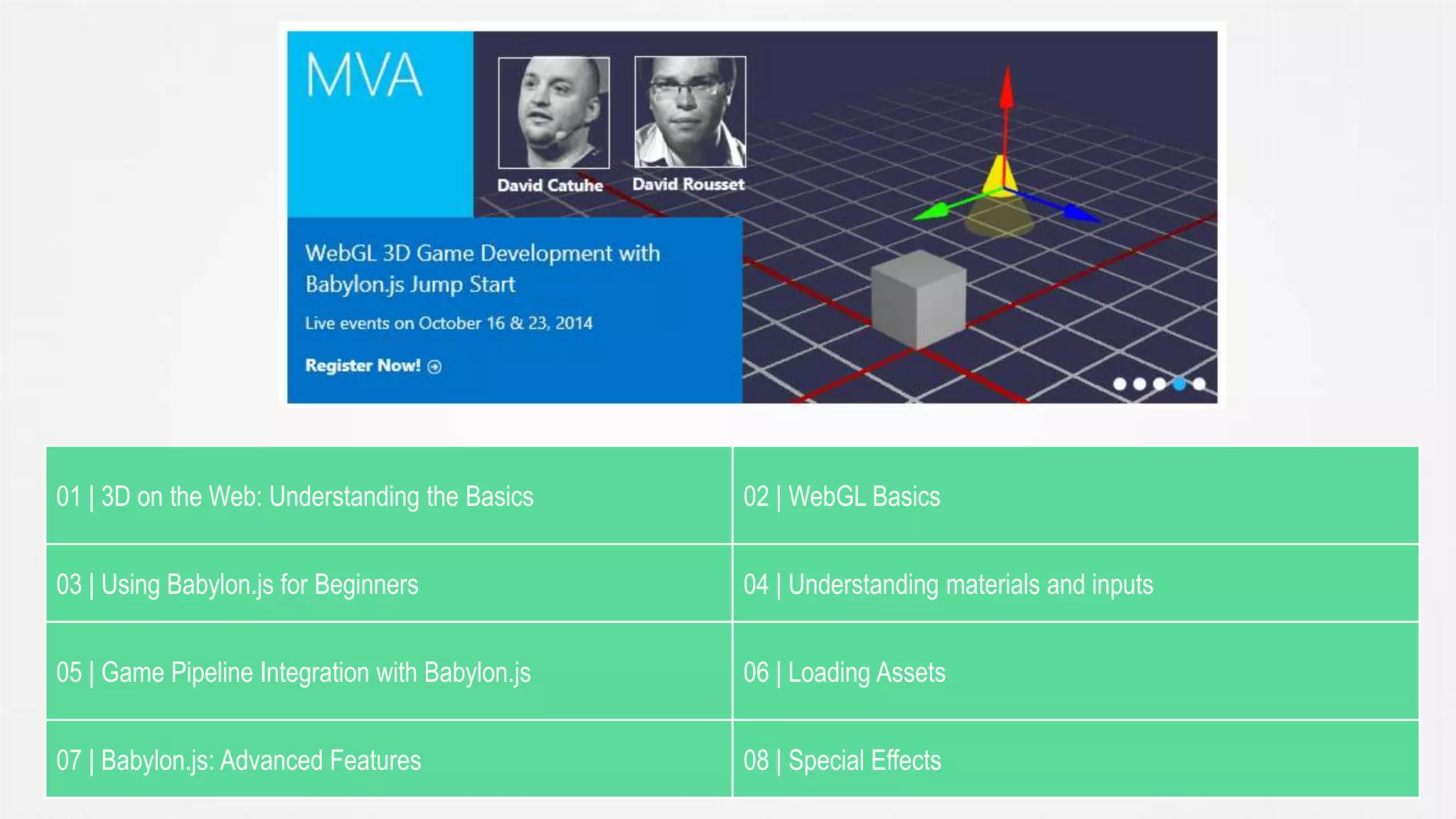HTML5DevConf - Unleash the power of 3D with babylon.js