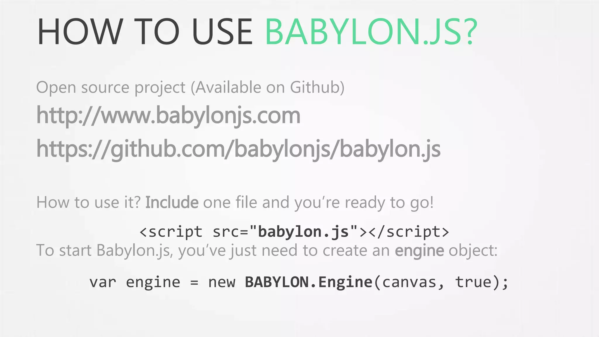 HTML5DevConf - Unleash the power of 3D with babylon.js