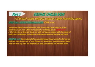 "UNLEAVENED" | PDF