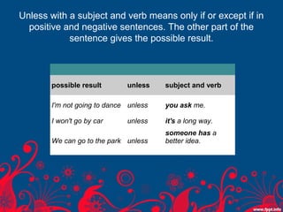 Unless | PPT