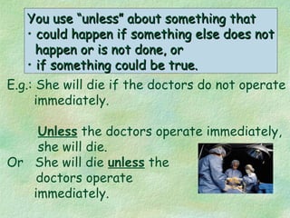 Unless | PPT