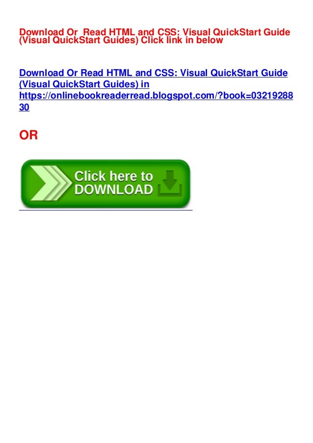 Unlimited Html And Css Visual Quickstart Guide Visual Quickstart Guides By Elizabeth Castro