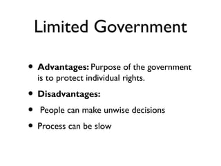 Unlimited and Limited Governments presentation | PPT