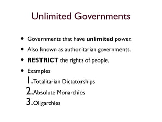 Limited Government Picture Example