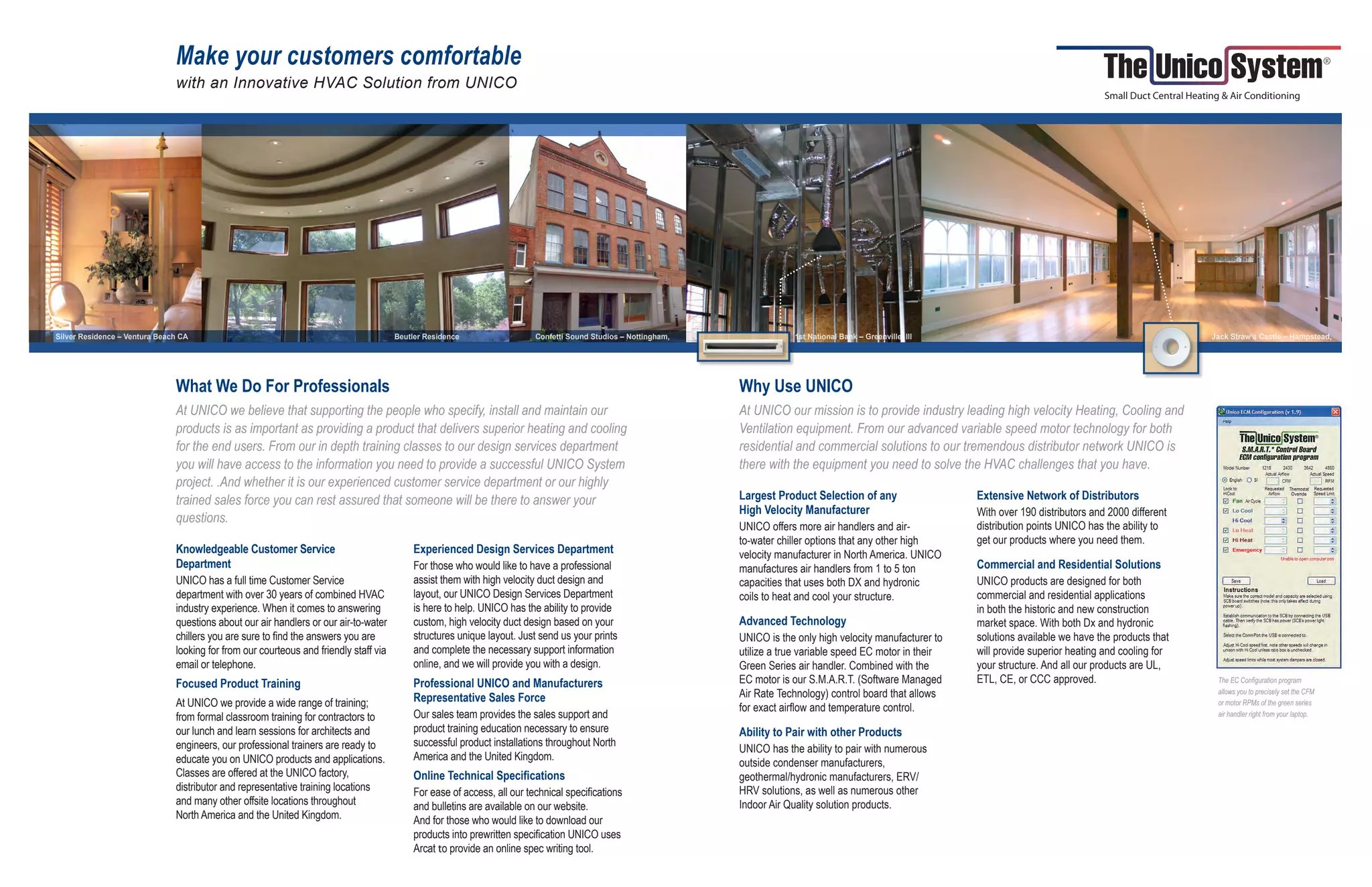 Unico HVAC Design Solutions Installed by Unique Indoor Comfort ...