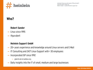 CEPH DAY BERLIN - UNLIMITED FILESERVER WITH SAMBA CTDB AND CEPHFS | PDF | Operating Systems ...