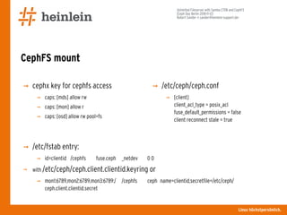 CEPH DAY BERLIN - UNLIMITED FILESERVER WITH SAMBA CTDB AND CEPHFS | PDF ...