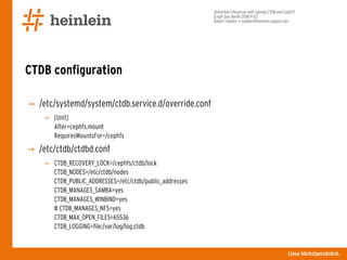 CEPH DAY BERLIN - UNLIMITED FILESERVER WITH SAMBA CTDB AND CEPHFS | PDF ...