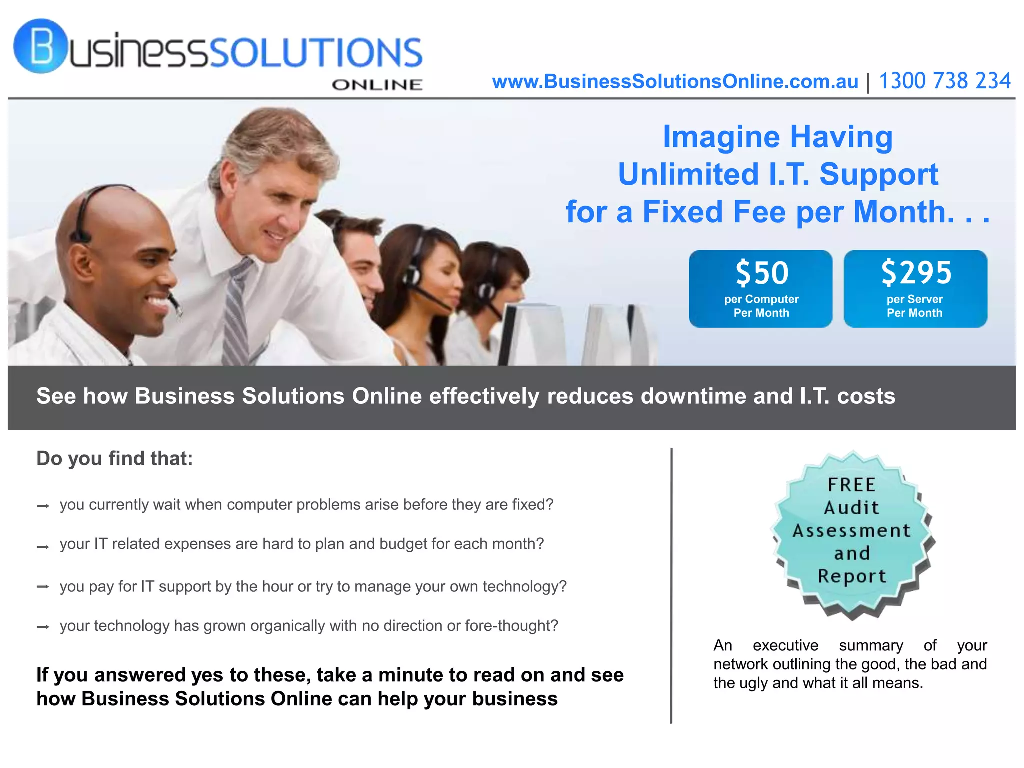 Unlimited IT Support | PPTX