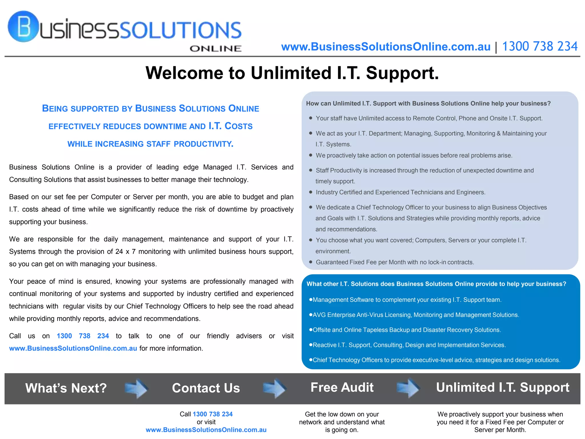 Unlimited IT Support | PPTX
