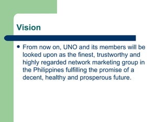 Unlimited network of opportunities (uno) | PPT
