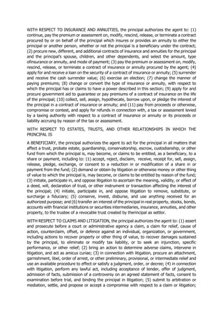 UNLIMITED POWER OF ATTORNEY | PDF