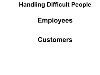 Handling Difficult People | PPT