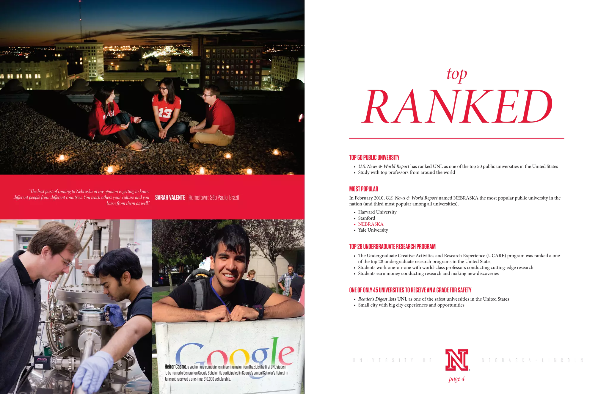 University of Nebraska Lincoln international brochure preview | PDF