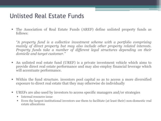Unlisted real estate funds lecture (1) (1) | PPT