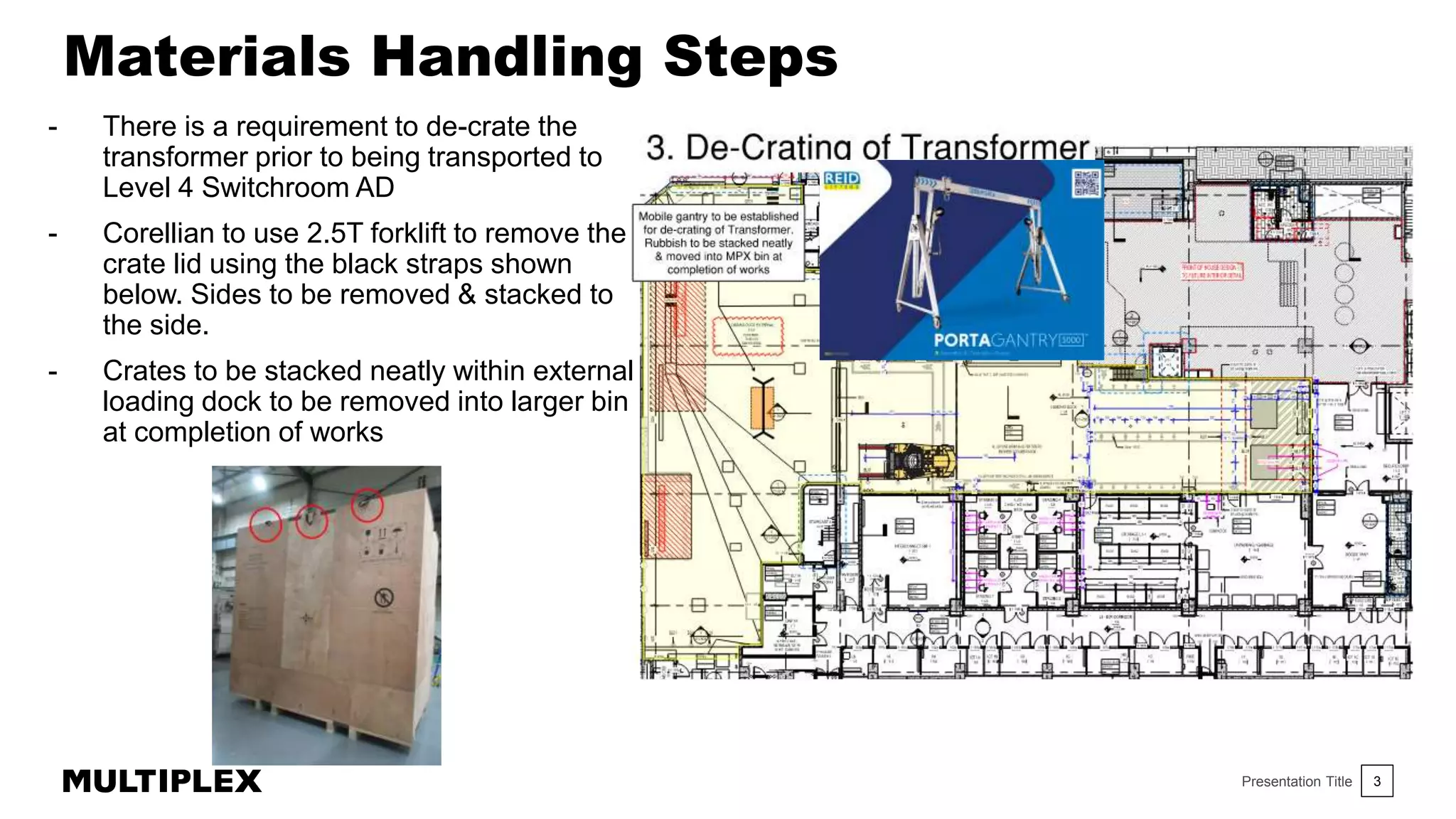 Unloading, Handling, movement template .ppt