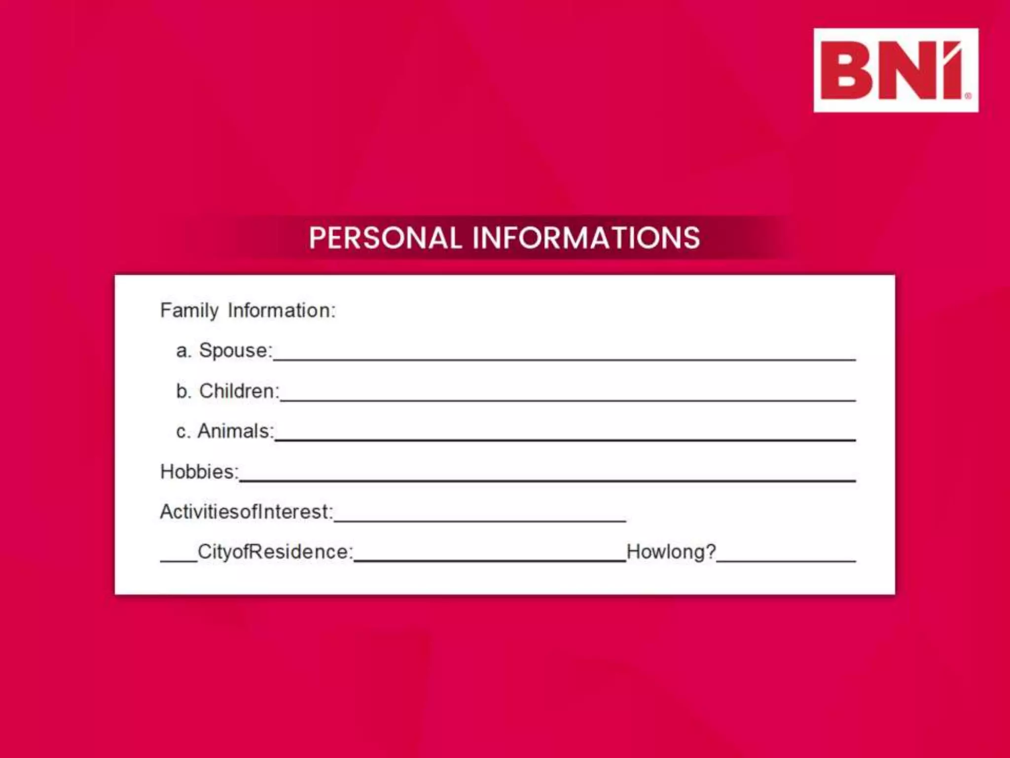 Unlock BNI with 121 | PPTX