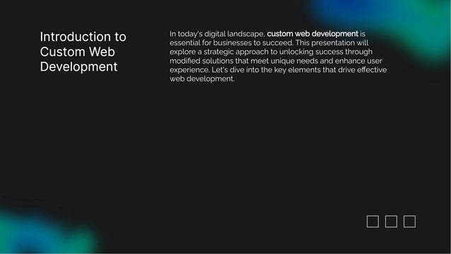 Strategic Benefits of Custom Web Development Solutions | PDF