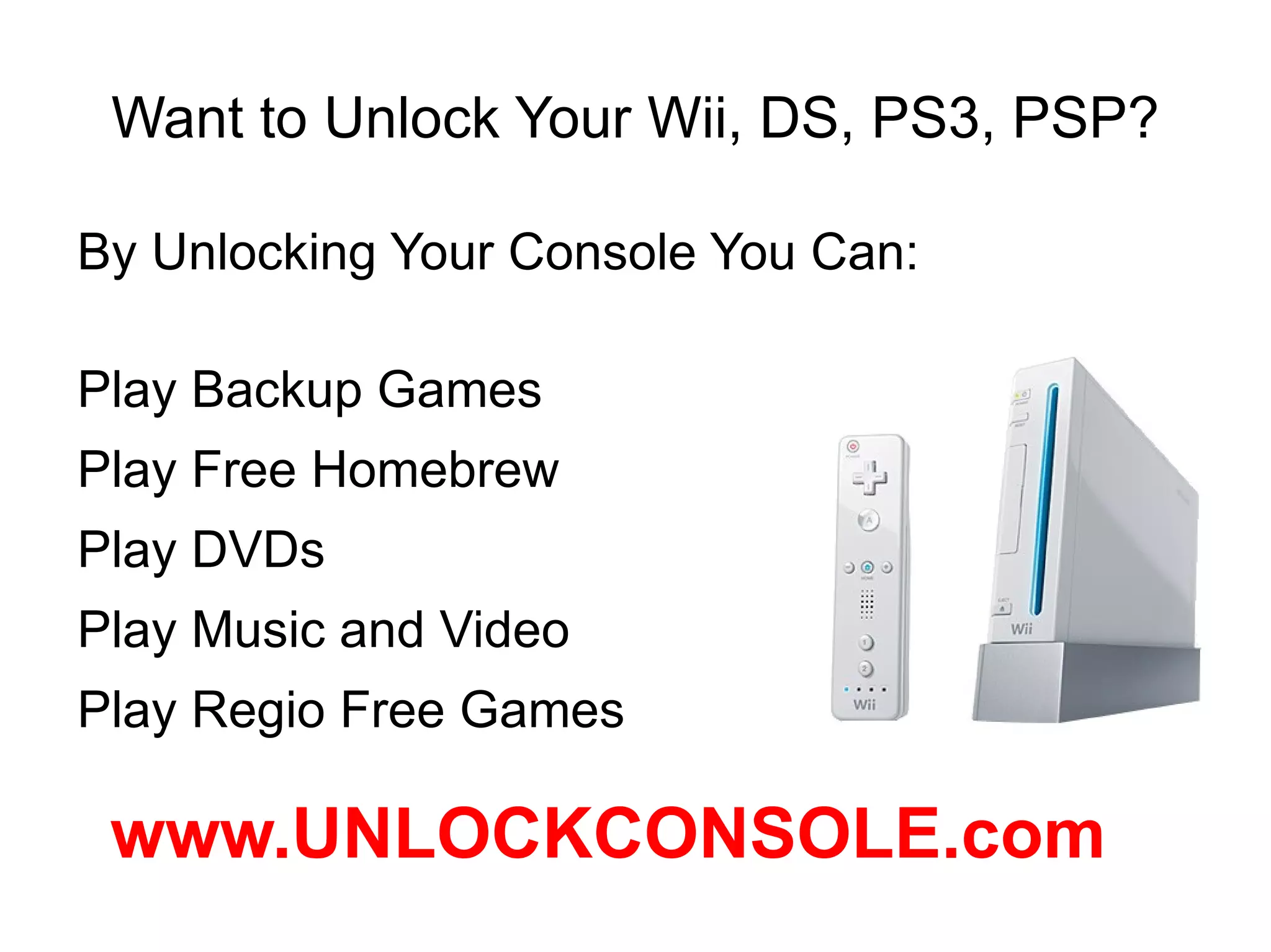 Unlockconsole | PPT