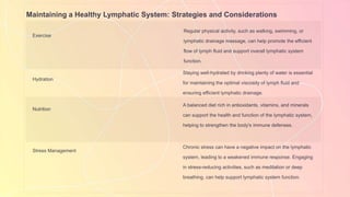 Unlocking the Mysteries of the Lymphatic System | PPTX | Biological Sciences | Science