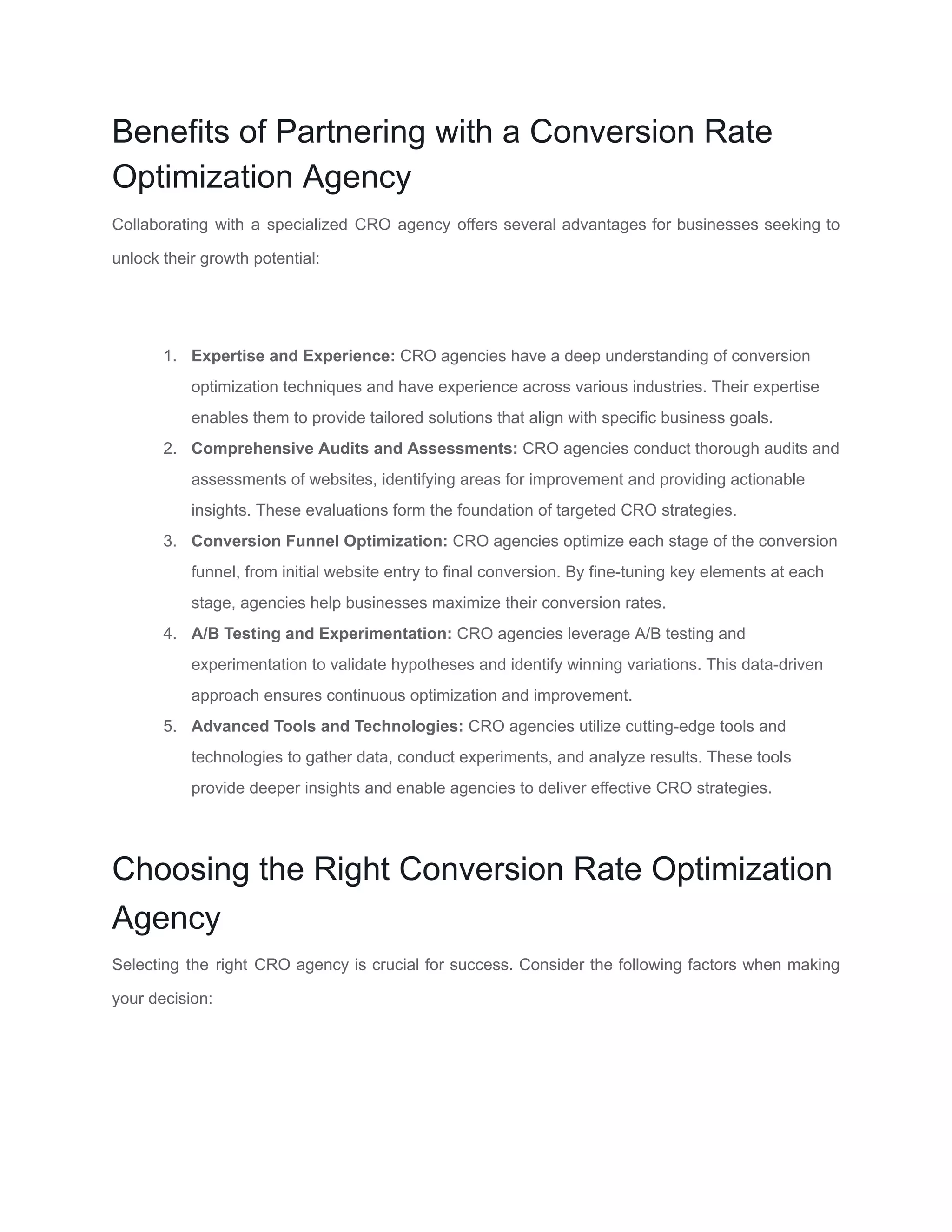 Conversion Rate Optimization Agency: Amplify Your Conversions | PDF