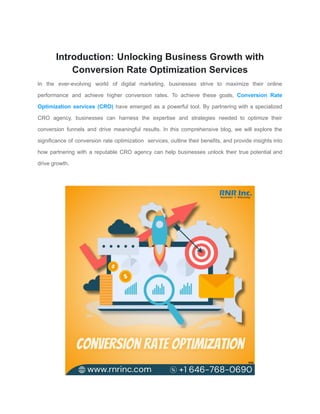 Conversion Rate Optimization Agency: Amplify Your Conversions | PDF