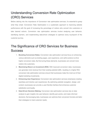 Conversion Rate Optimization Agency: Amplify Your Conversions | PDF