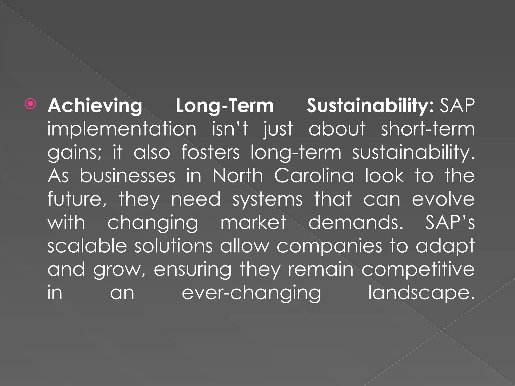 Unlocking Business Potential with SAP Implementation in NC | PPT