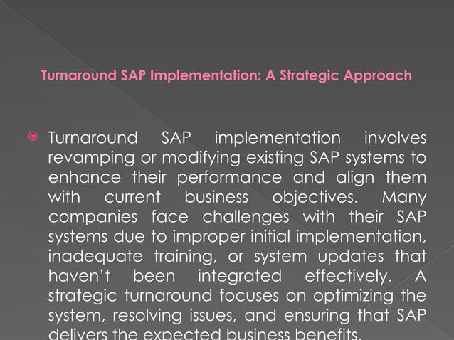 Unlocking Business Potential with SAP Implementation in NC | PPT