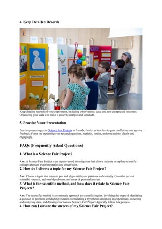 Unlocking Creativity and Learning with Science Fair Projects | PDF