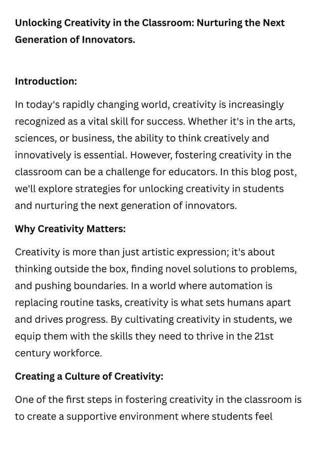 Unlocking Creativity in the Classroom Nurturing the Next Generation of Innovators.pdf