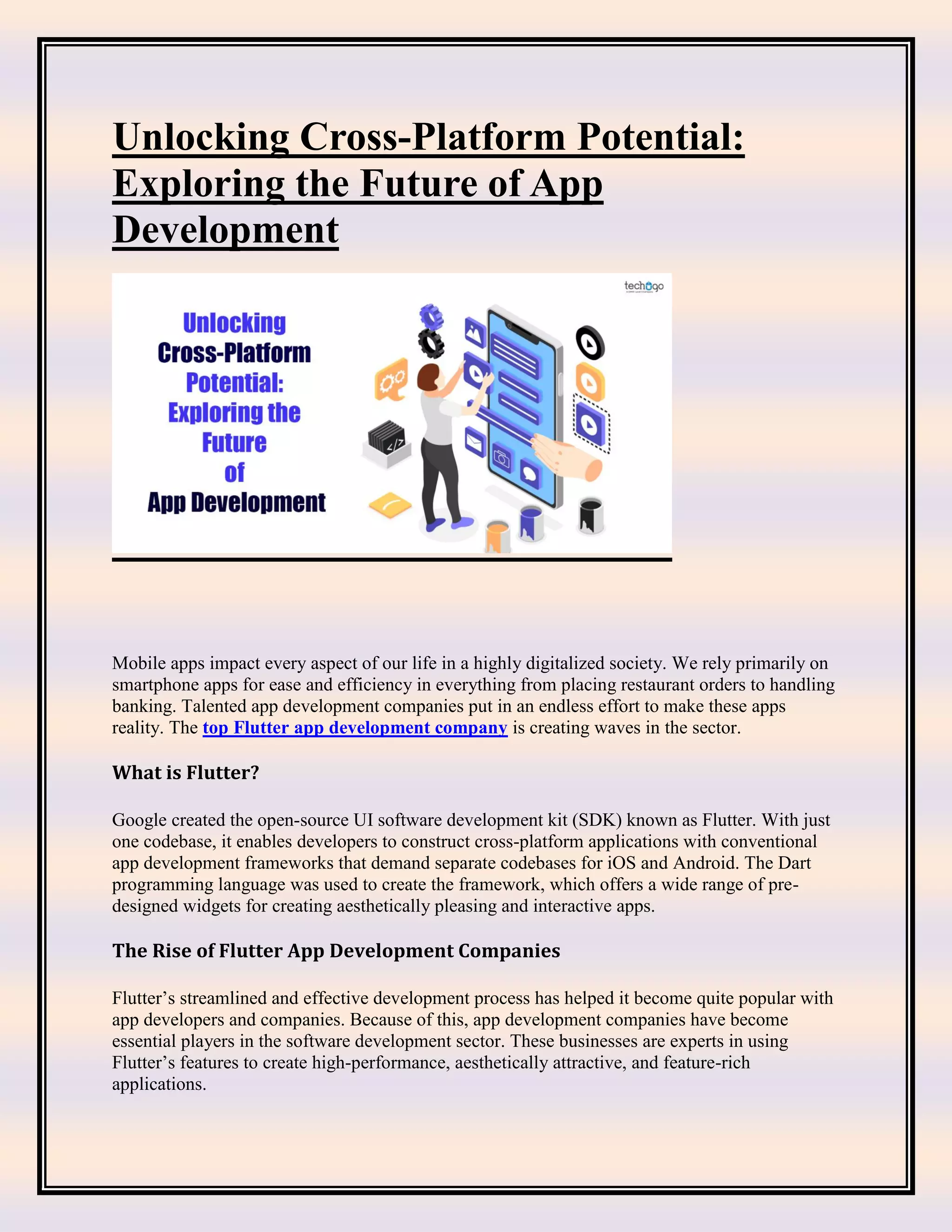 Unlocking Cross-Platform Potential-Exploring the Future of App ... Unlocking Cross-Platform Potential-Exploring the Future of App ...
