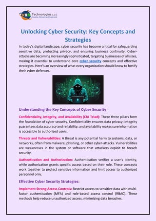 Unlocking Cyber Security - Key Concepts and Strategies | PDF | Antivirus Software | Computer ...