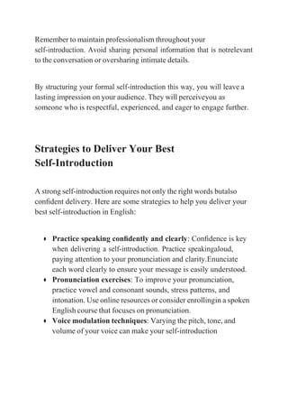 Unlocking Effective Communication_ How To Nail Your Self Introduction ...