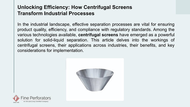 Unlocking Efficiency_ How Centrifugal Screens Transform Industrial ...