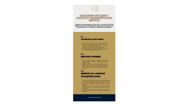 Unlocking Efficiency Logistics Transportation Services | PPT