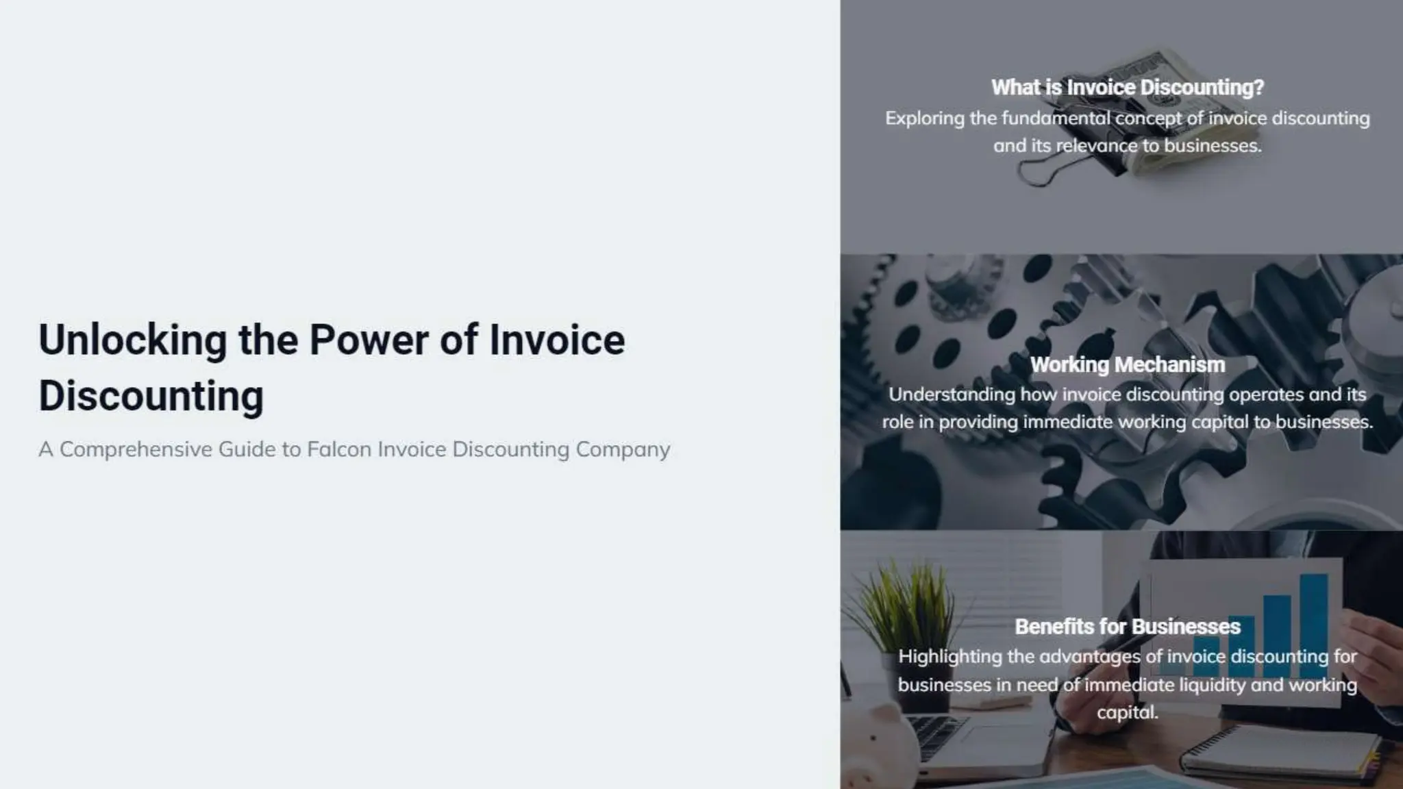 Falcon Invoice Discounting unlock your cash flow potential | PPT