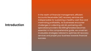 Unlocking Financial Success 10 Strategies for Effective AR Recovery ...