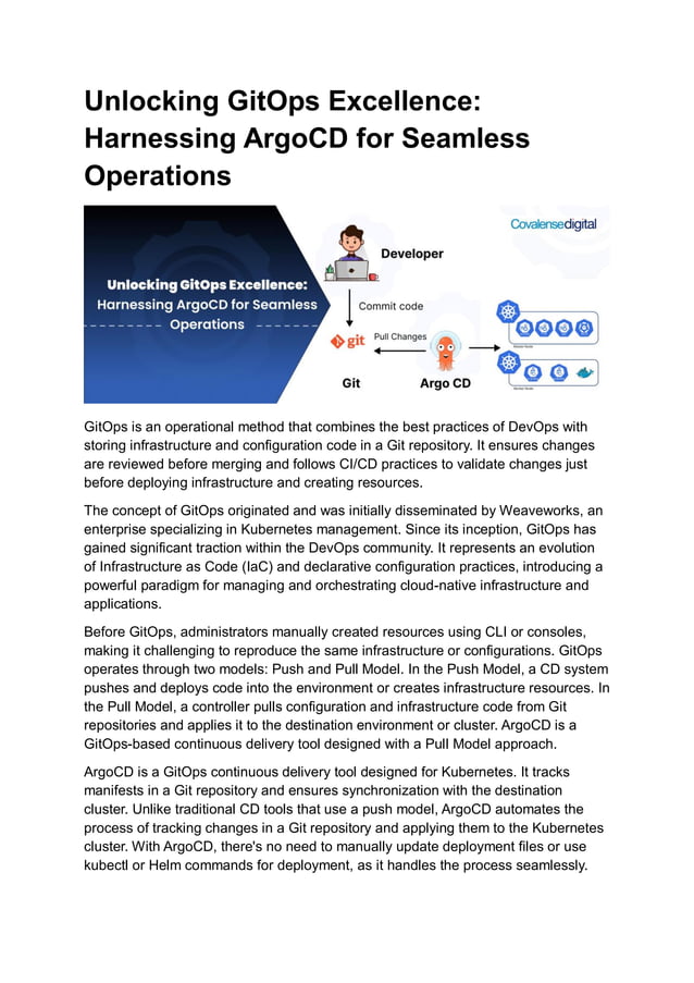 Unlocking Gitops Excellence Harnessing Argocd For Seamless Operations Pdf